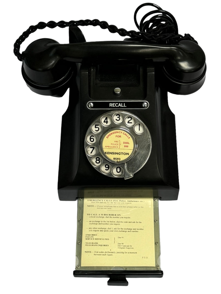Antique 1940's English GPO ( General Post Office) Call Recall Black Ba ...