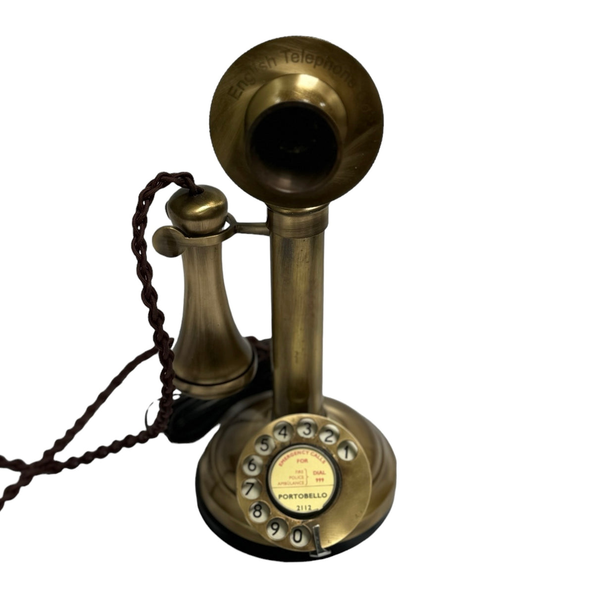 Brushed 1920's Style Candlestick Telephone – Ahura Collectables