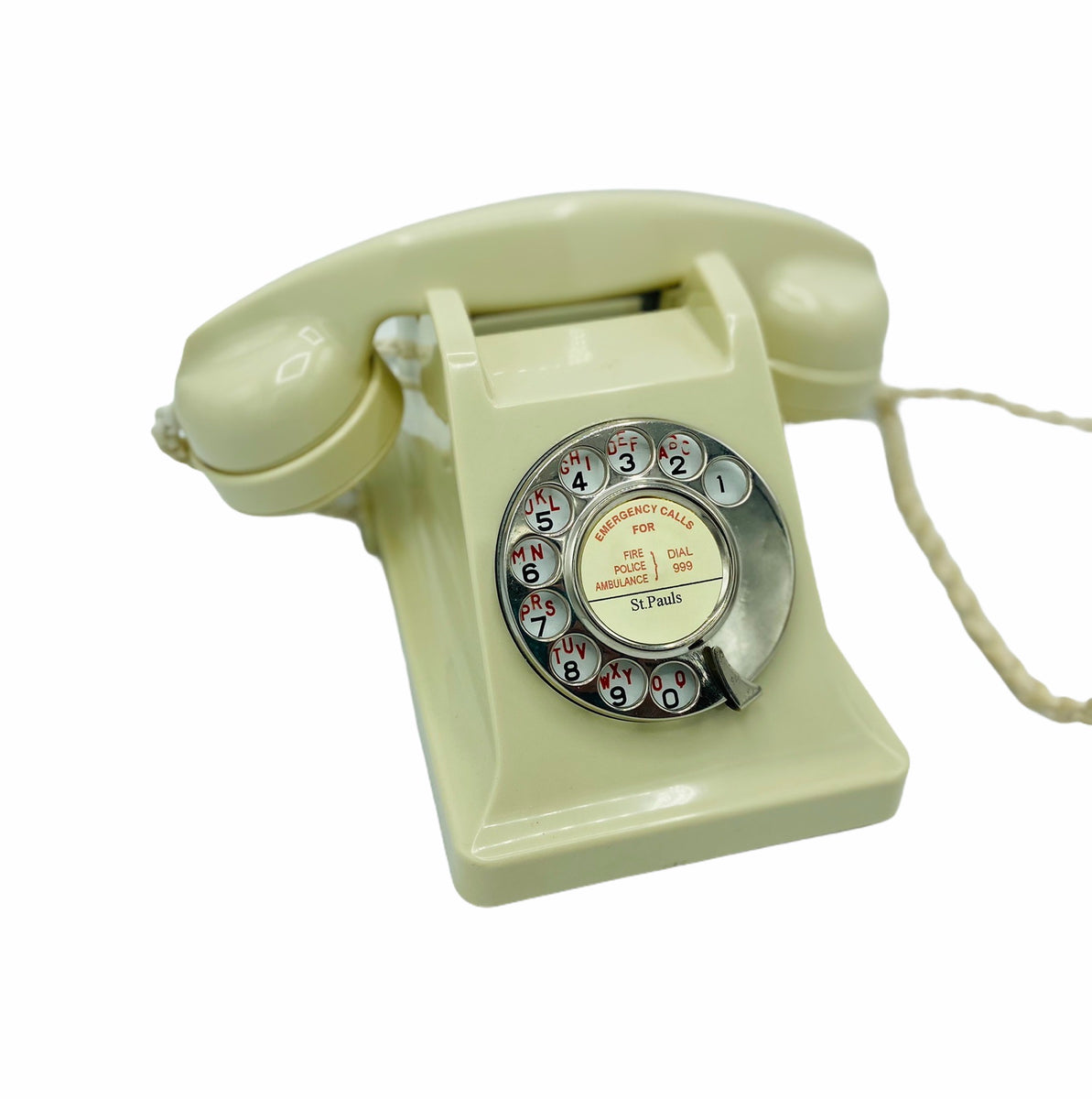 Antique Ivory Cream 1950's Swiss Bakelite Telephone – Ahura Collectables